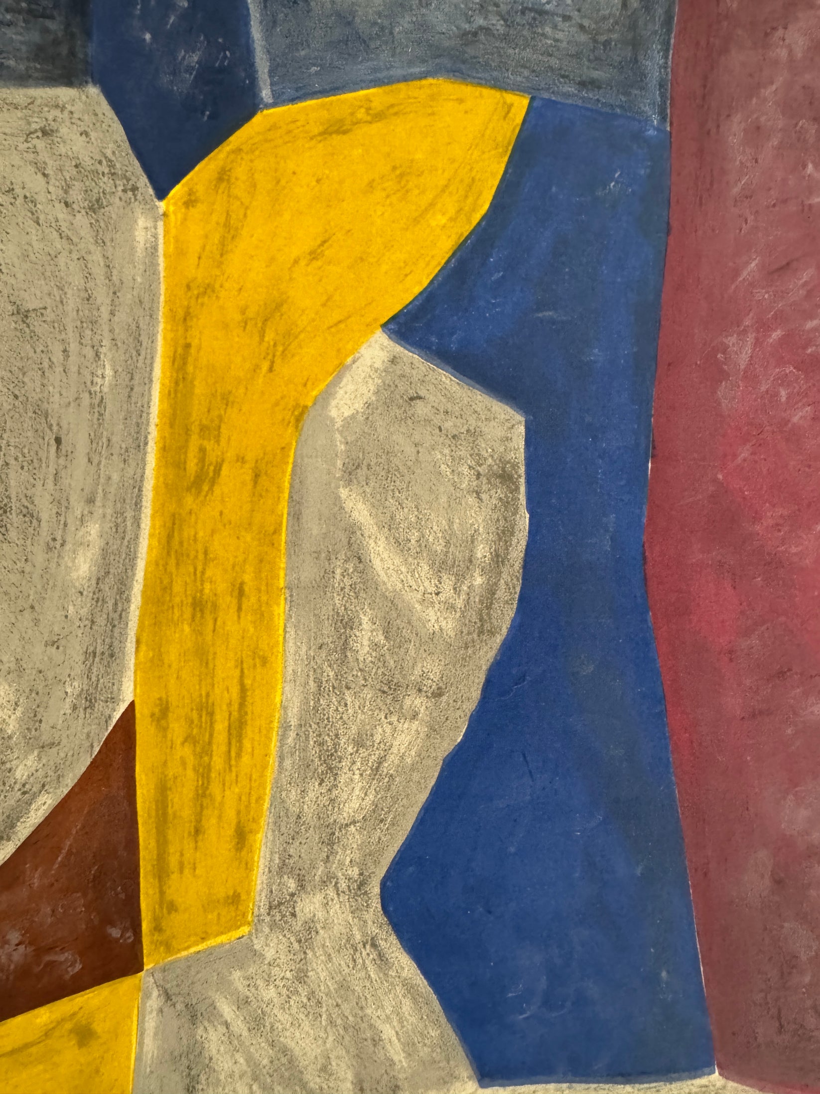 Composition carmin, jaune, grise et bleue - Knoedler - Berggruen by Se ...