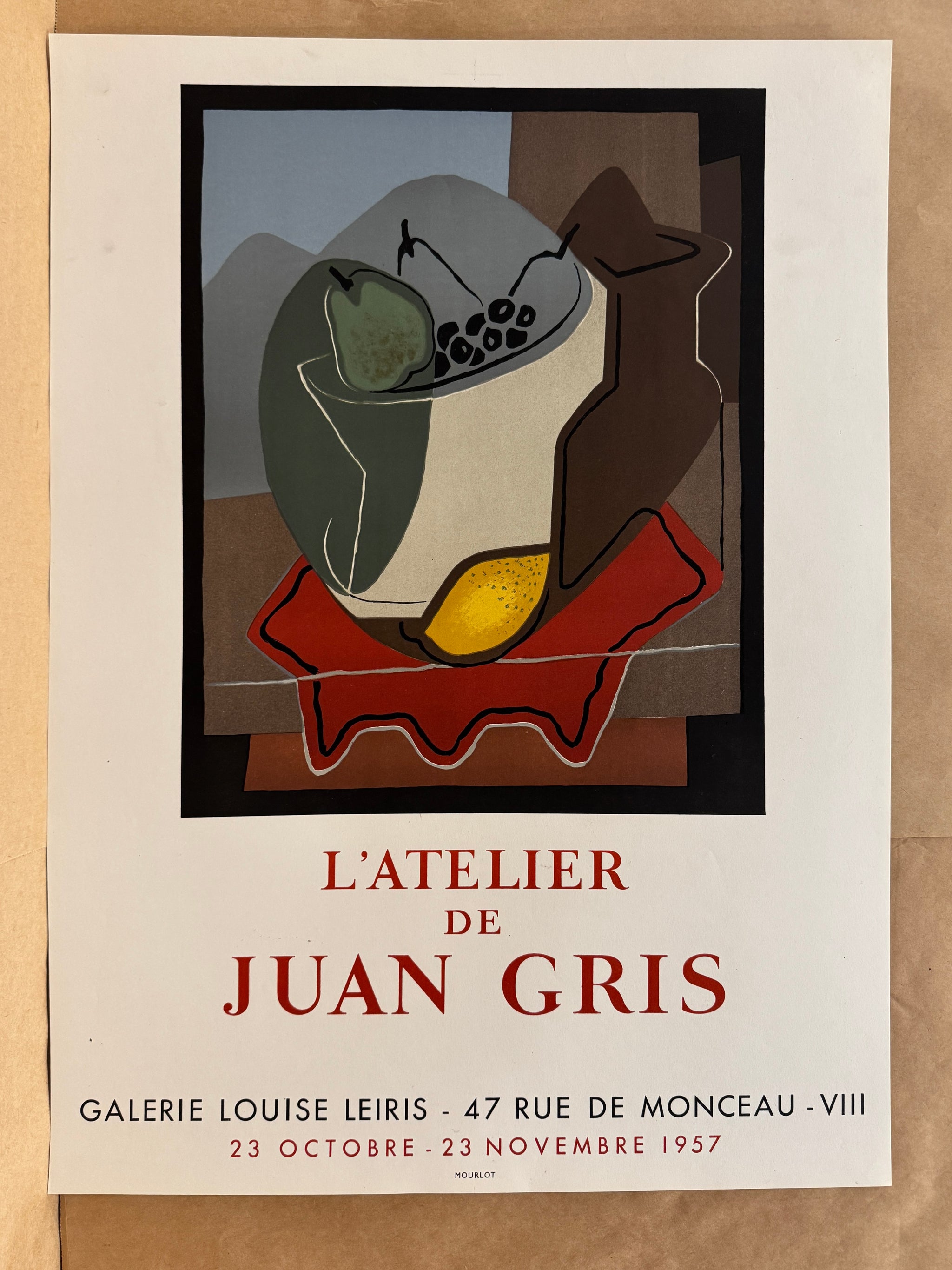 L'Atelier de Juan Gris - Galerie Louise Leiris (after) Juan Gris, 1957 ...
