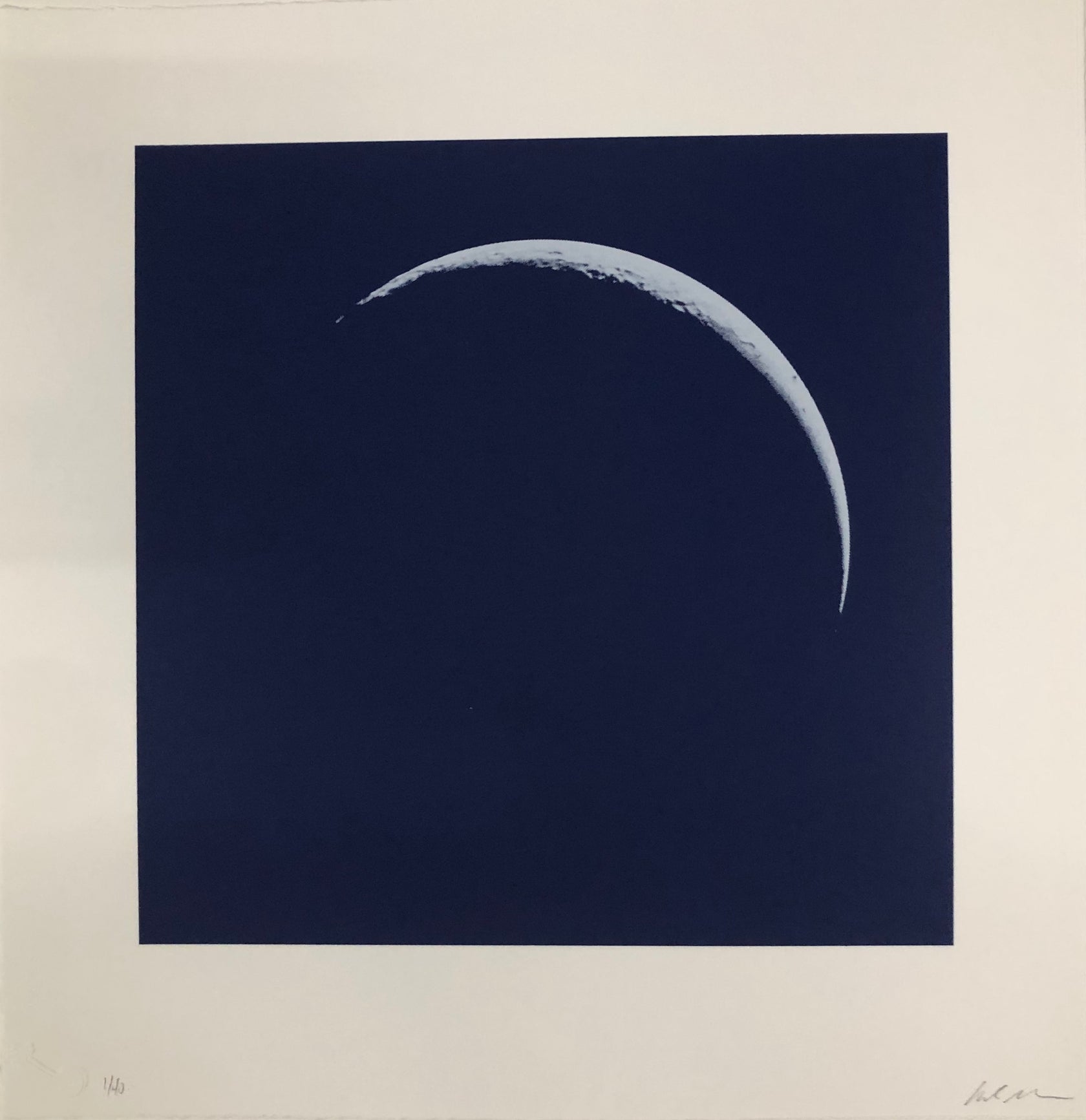 Moon Portraits - Crescent Moon - January 14, 2018 (Blue) by Andy Gersh ...